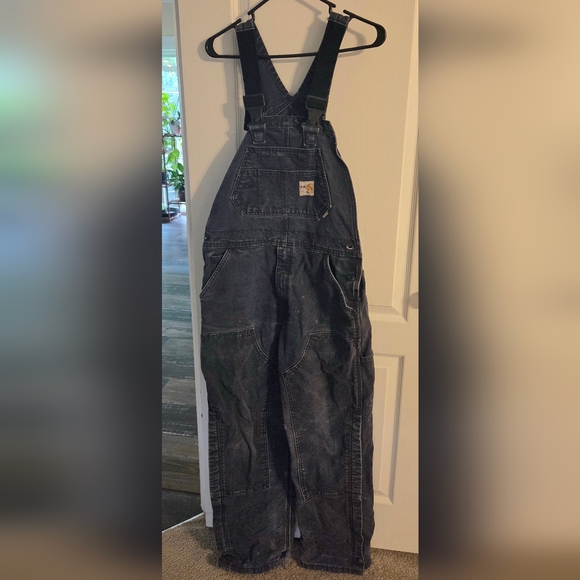 Carhartt | Pants | Carhartt Dark Blue Work Overalls | Poshmark